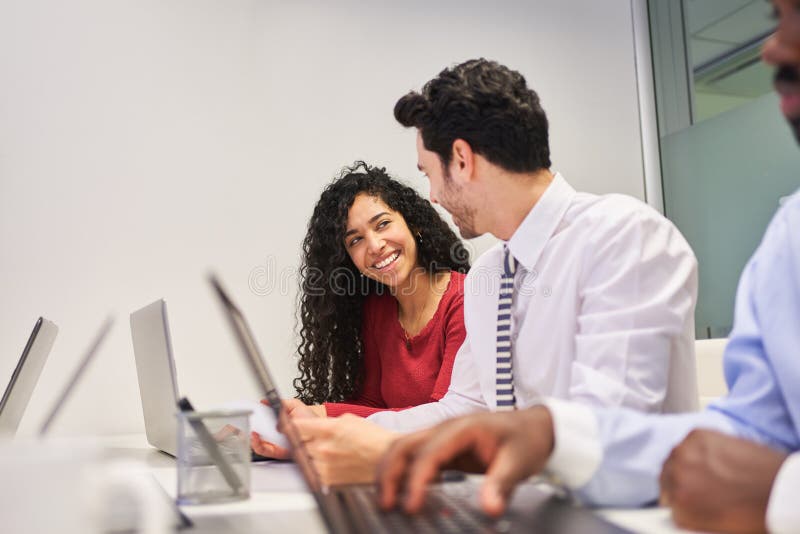 Students or Business Trainees in an it Training Course Stock Image ...