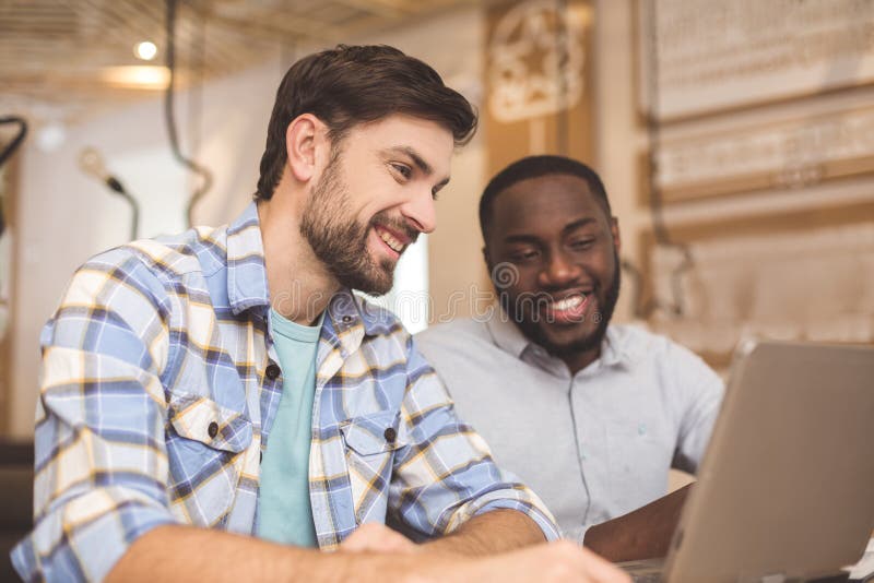 Students in the Cafe Study Together Education Concept Stock Image ...