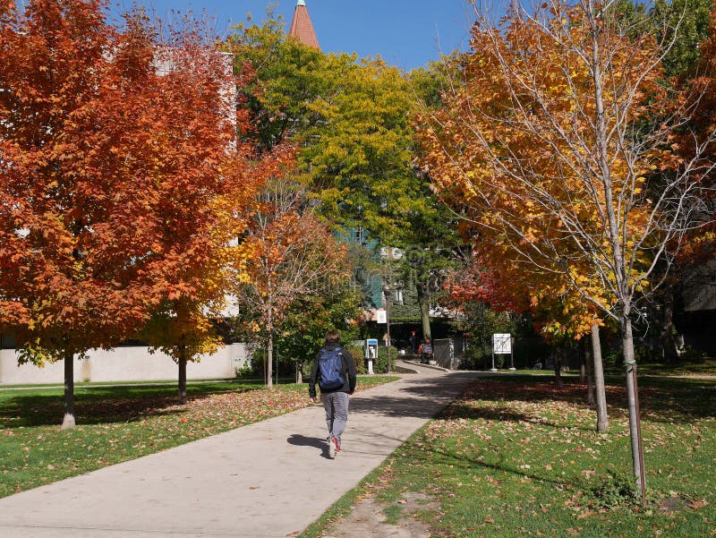 Students on campus editorial stock photo. Image of backpack - 46495533