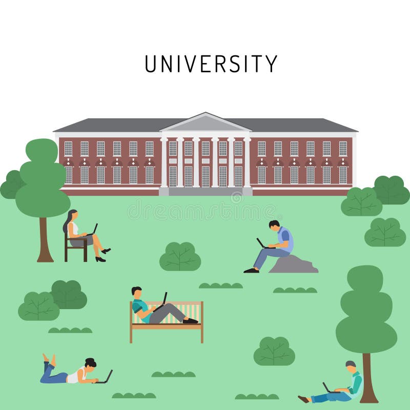 University Campus Clipart
