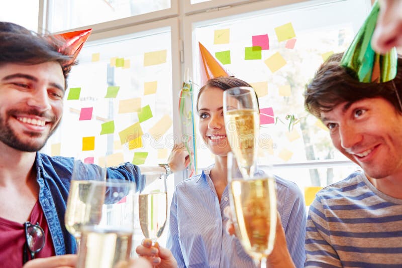 Students Celebrating in Party Stock Photo - Image of crash, birthday ...