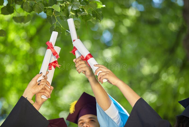Students and certificates stock image. Image of group - 57267119