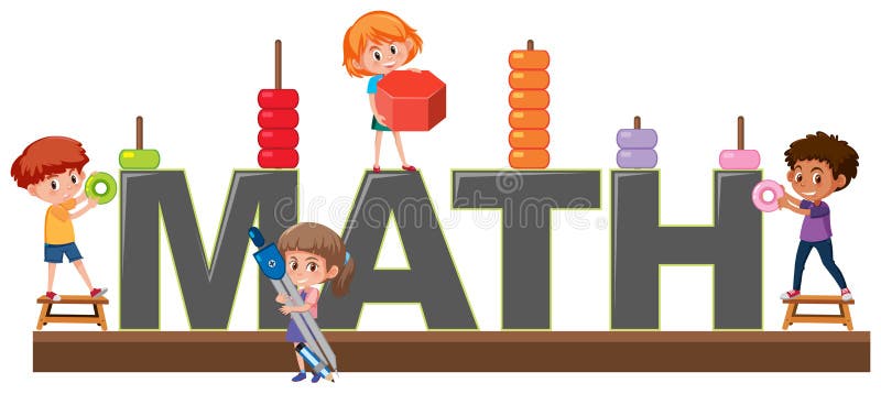 Students Character on Math Logo Stock Vector - Illustration of alphabet ...