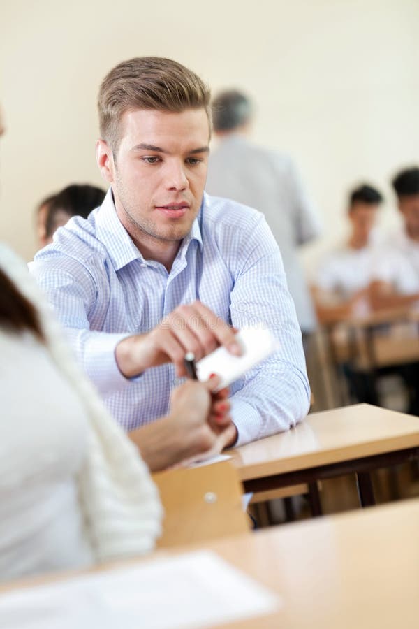 Students cheating stock image. Image of class, learning - 44204133