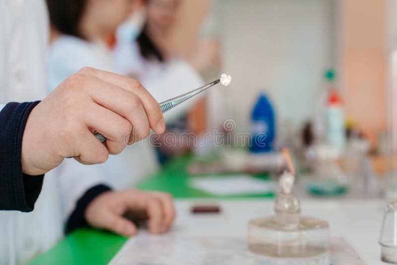 Students at Chemistry Class Stock Image - Image of pupil, knowledge ...