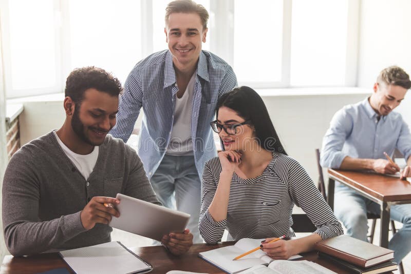 Students during the class stock photo. Image of high - 87473438