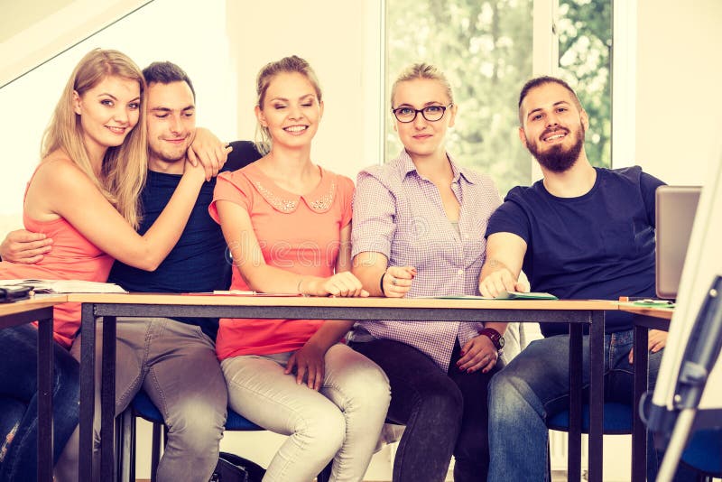 Students in Classroom during the Break Stock Image - Image of students ...