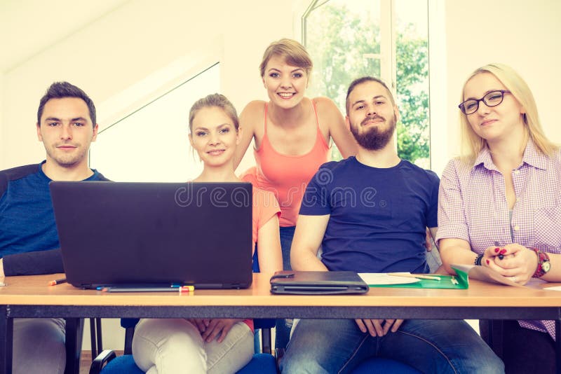 Students in Classroom during the Break Stock Photo - Image of group ...