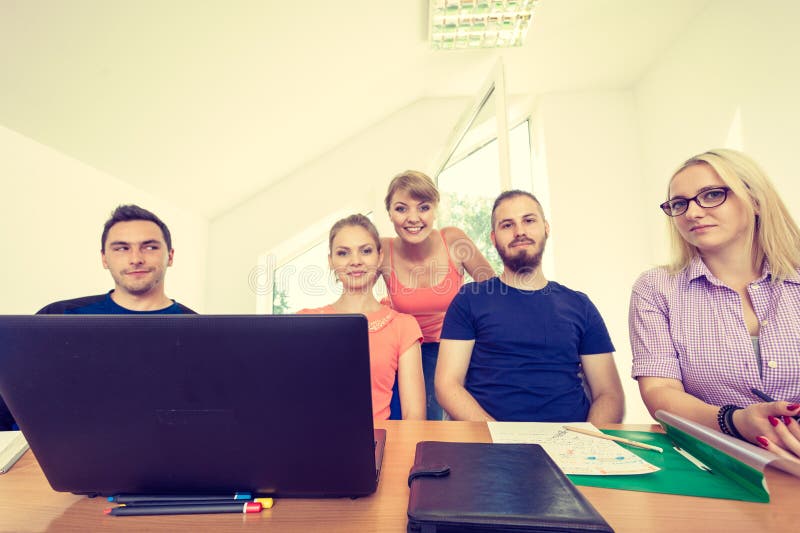 Students in Classroom during the Break Stock Image - Image of campus ...