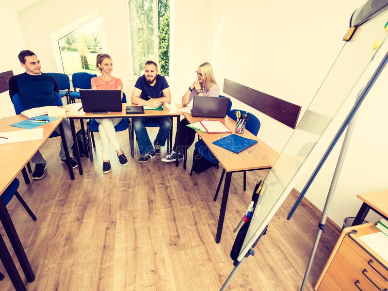 Students in Classroom during the Break Stock Image - Image of team ...