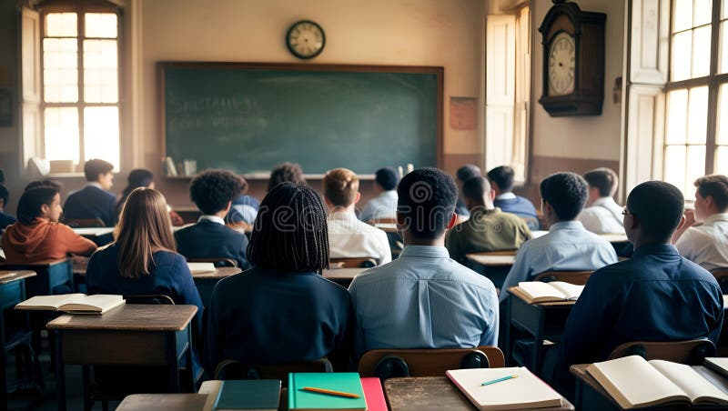Students at Classroom, Education Concept, Multi Ethnic, Lecture Hall ...