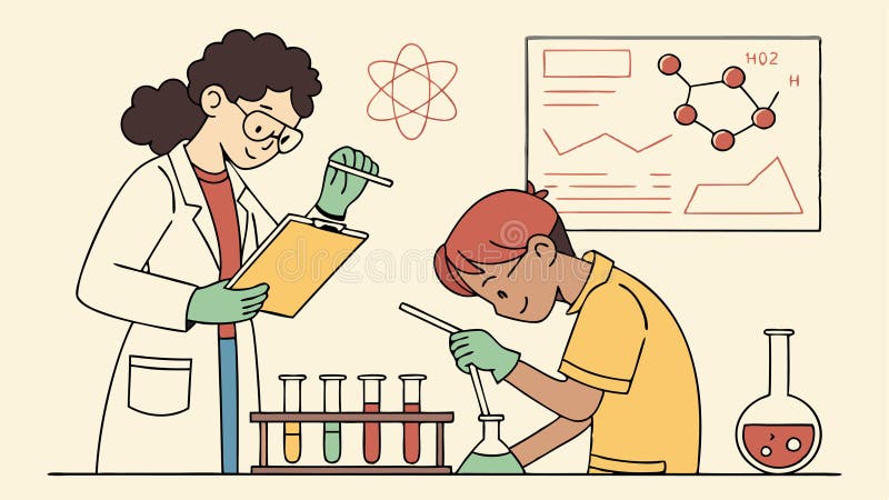 Students in Classroom Learning and Education Environment Illustration ...