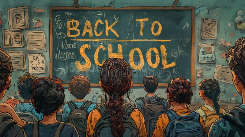 Students in Classroom on Their Return To School, Engaged in Learning ...