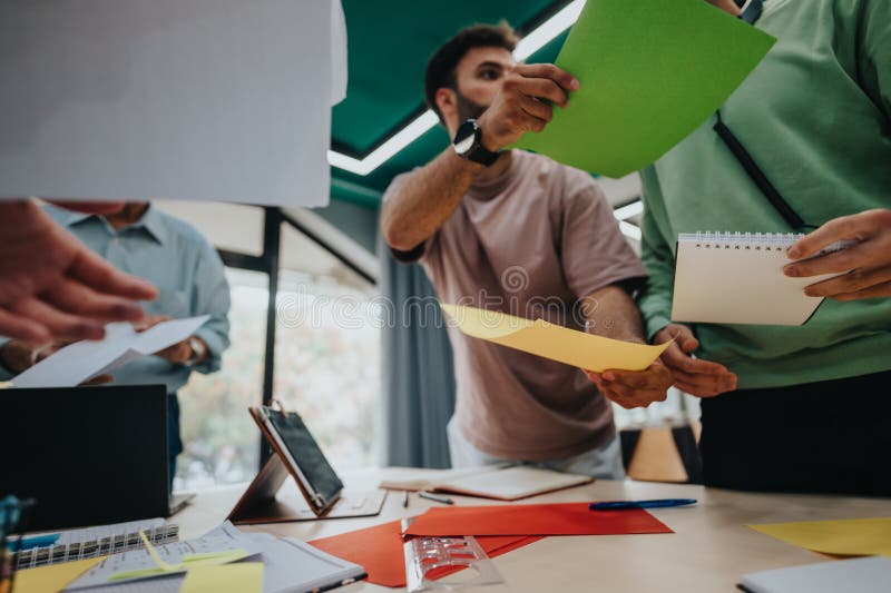 Students Collaborating on a School Project Together in a Classroom ...