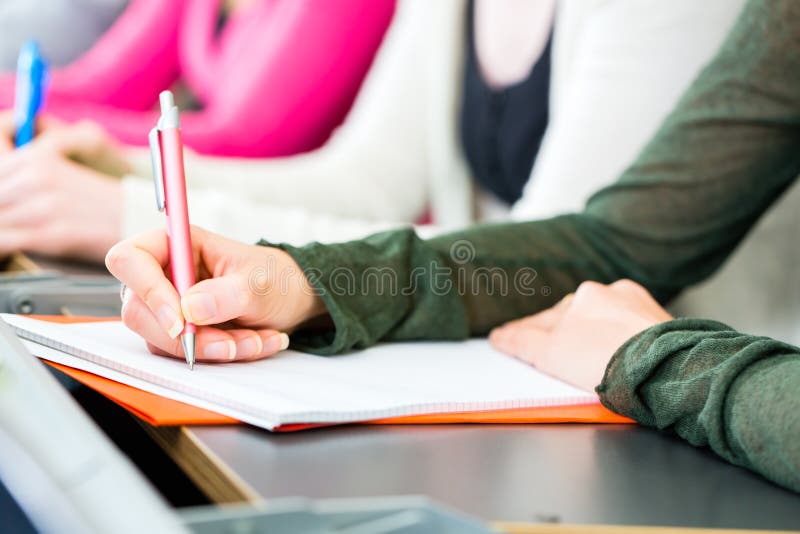 Students in College Learning Stock Image - Image of learning, theatre ...