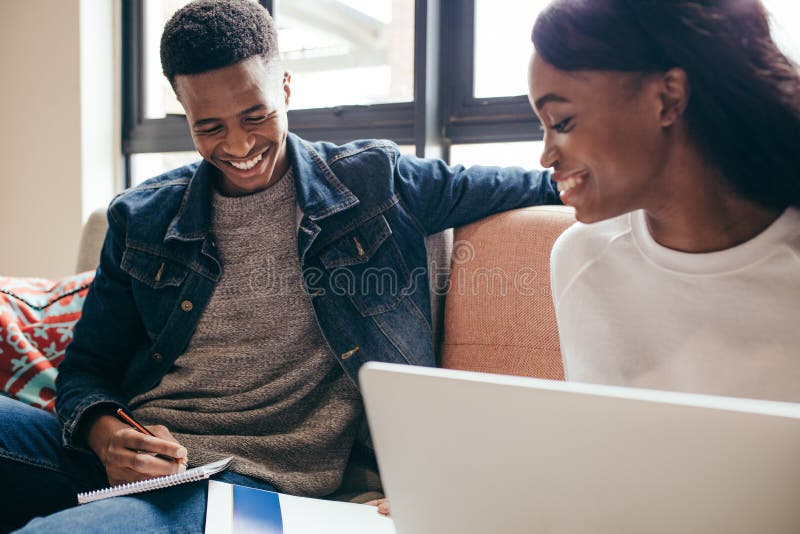 Students Completing Their Class Assignment Stock Image - Image of ...