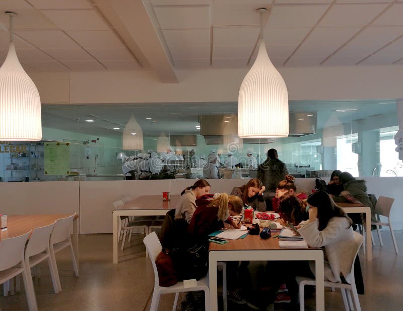 Students of Cooking School and Study Atmosphere Editorial Stock Image ...