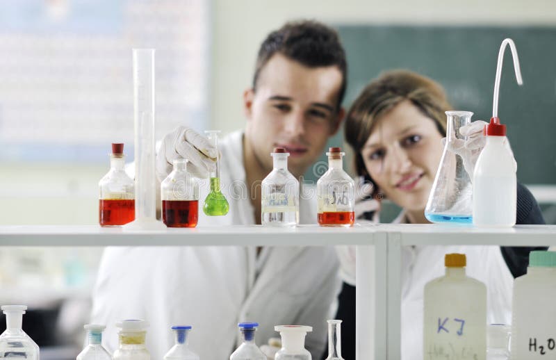 Students Learning Scientific Experiments Stock Photo - Image of ...