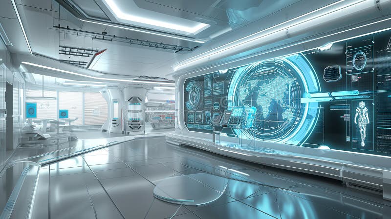 Students in Cutting-edge Medical Simulation Lab Using Glowing Virtual ...