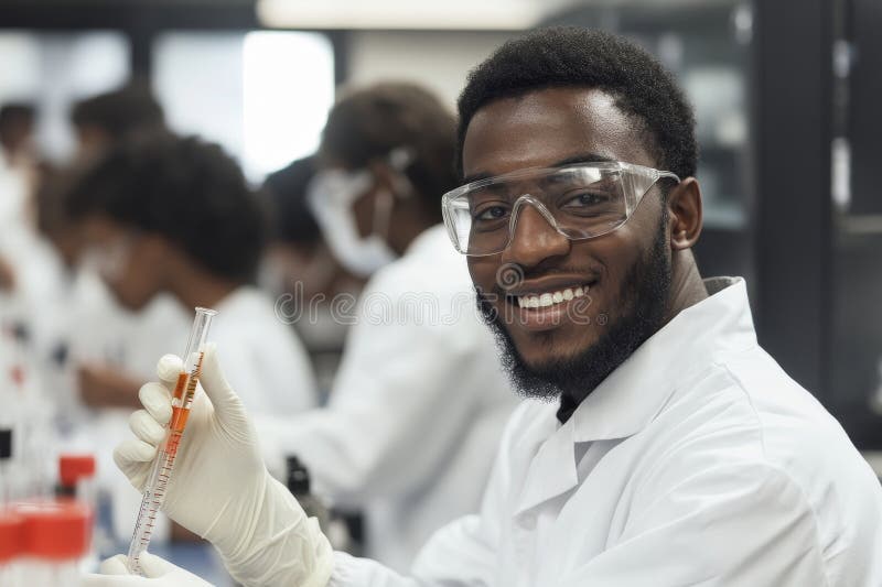 Students are Demonstrating an Experiment in Science Class Stock Image ...