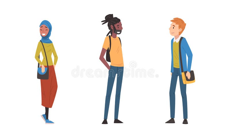 Young People Different Countries Stock Illustrations – 413 Young People ...