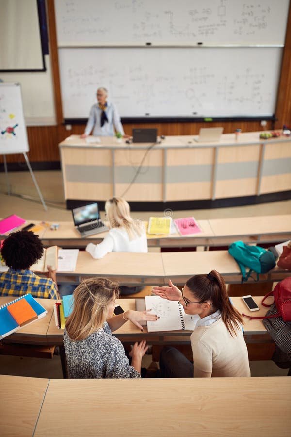 Students Having Lesson Lecture Hall Stock Photos - Free & Royalty-Free ...