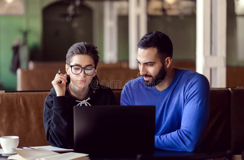 Students Discussing Ideas stock photo. Image of ideas - 140597404