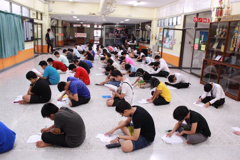 Students do test editorial image. Image of students, childern - 44455160