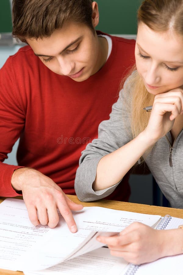 Students doing homework stock photo. Image of friendship - 21825702