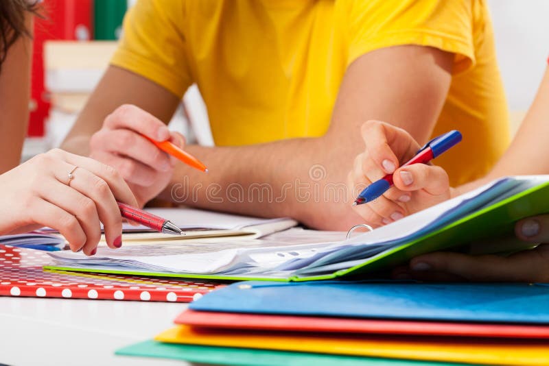 Students doing homework stock photo. Image of sitting - 40139216