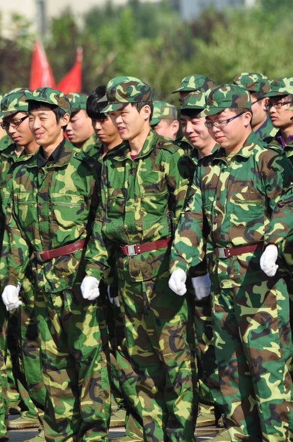 Students Doing Military Training Editorial Photography - Image of armed ...
