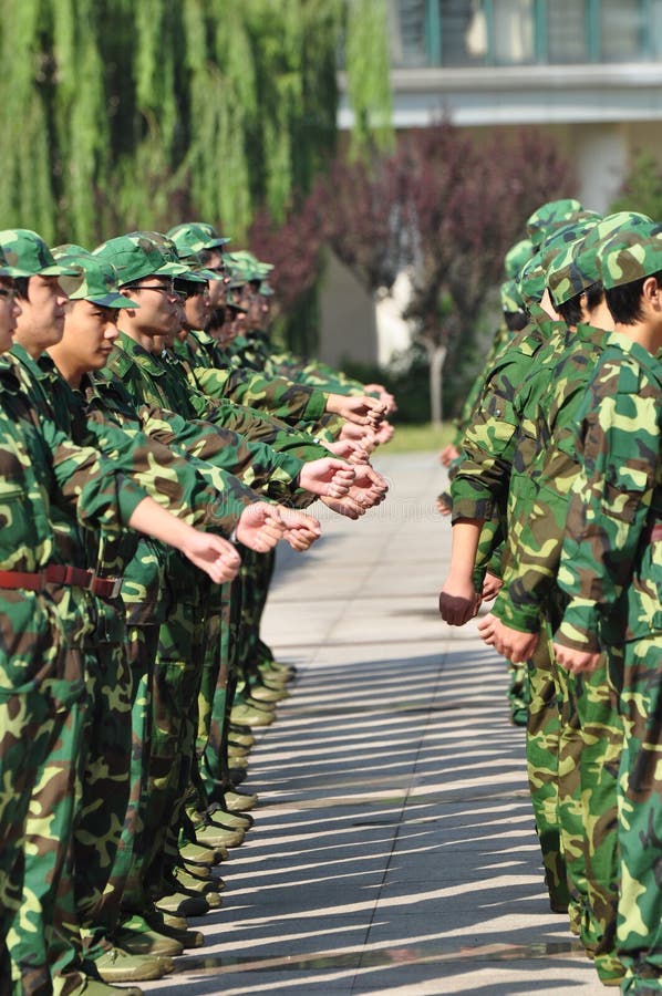 Students Doing Military Training Editorial Photography - Image of guard ...