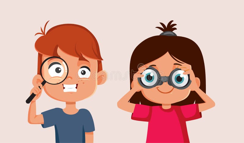 Children Eager To Learn and Discover in School Vector Cartoon ...