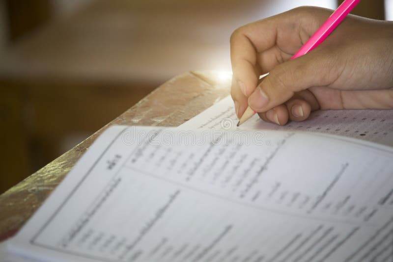 Adult Students Taking Test stock image. Image of ethnic - 20597509