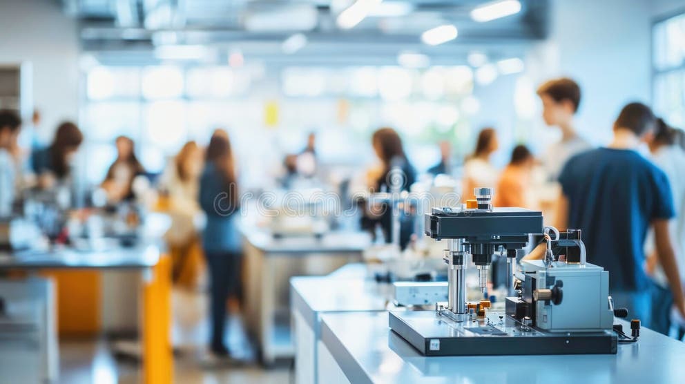 Students Engage in Collaborative Projects Using Advanced Equipment in a ...