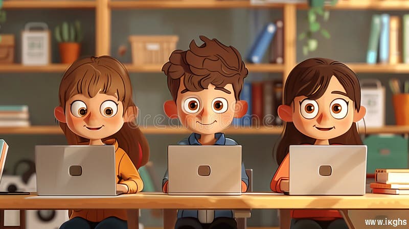 Students Engaged in Digital Learning, Exploring Modern Education with ...