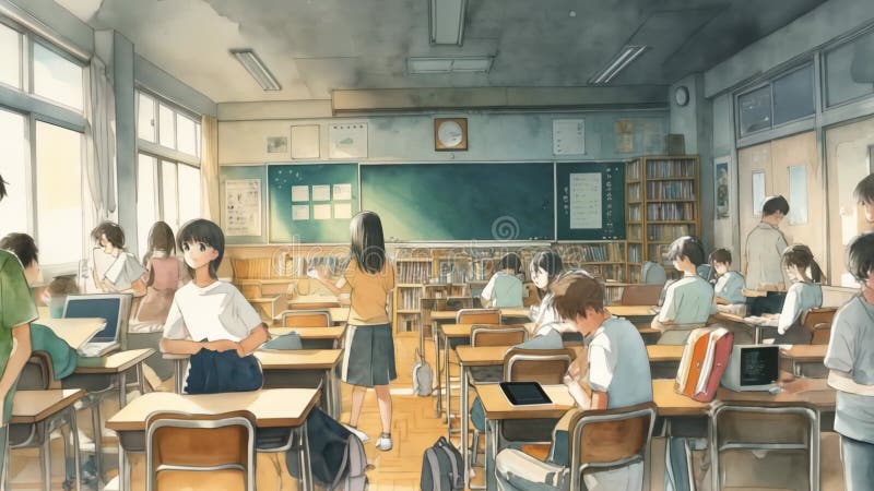 Students Engaged in Learning Activities Inside a Classroom during a ...