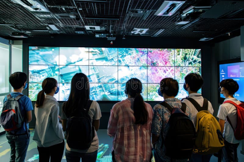 Students Engaged in Learning about 5G Technology and Innovation Stock ...