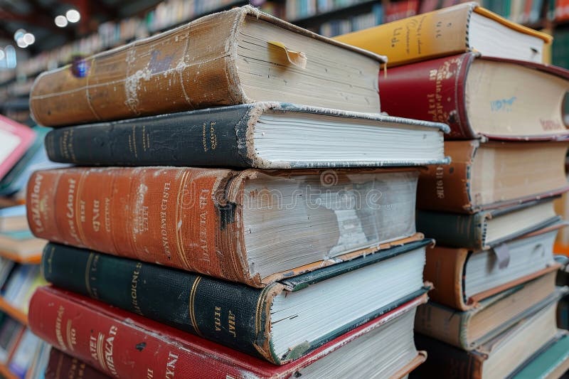 Students Engaged in Reading at a Contemporary School Library with a ...