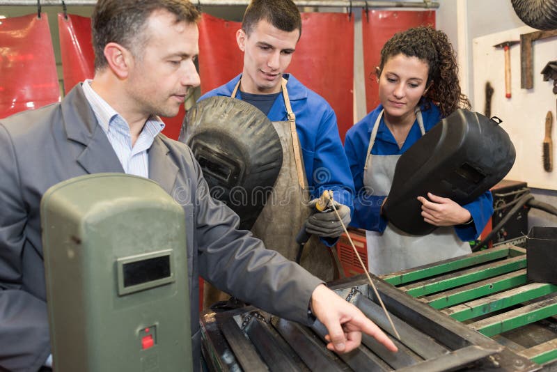 Students Engineering Studying and Working Together in Workshop Stock Photo - Image of class ...