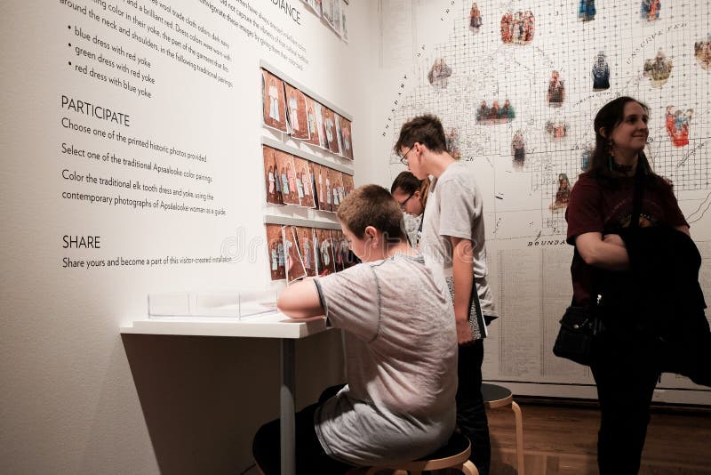 Students Enjoy Interactive Color Study at Portland Art Museum Editorial ...