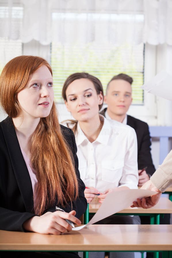 Students during exam stock photo. Image of college, interior - 41304326
