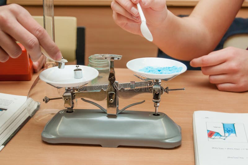 Students Experimenting and Discovering in Science Class Stock Image ...