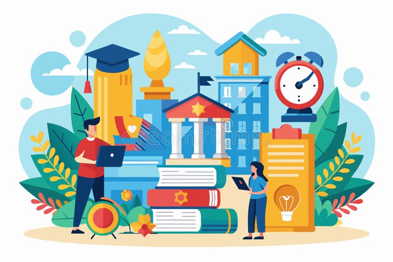 Students Explore College Admission Options with Books, Devices, and ...