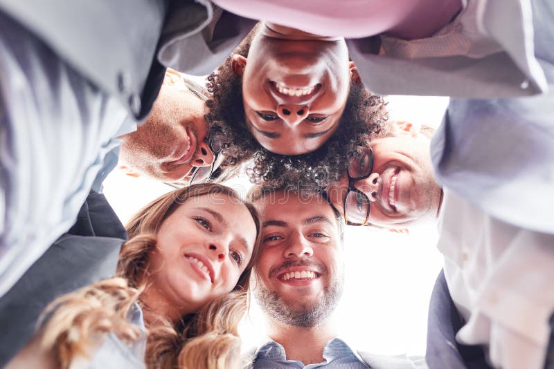 Students Form a Circle for Teambuilding Stock Photo - Image of circle ...