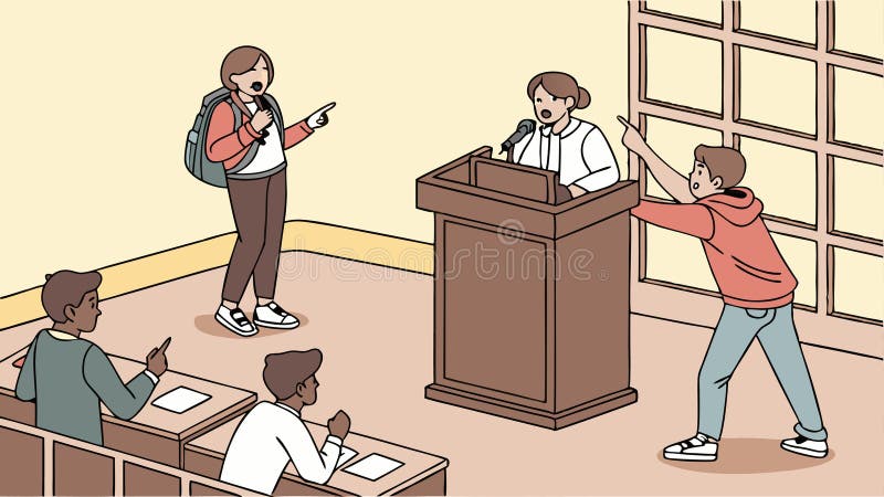 Students Giving Presentation Classroom and Public Speaking Skills ...