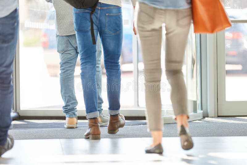 Students Going Out of School Stock Image - Image of woman, school ...