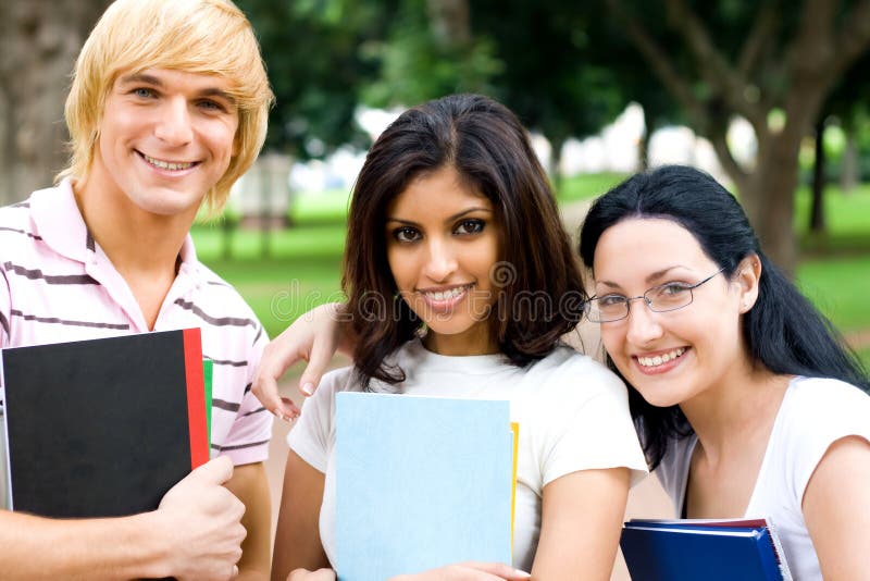 Students group stock image. Image of casual, adult, books - 9525931