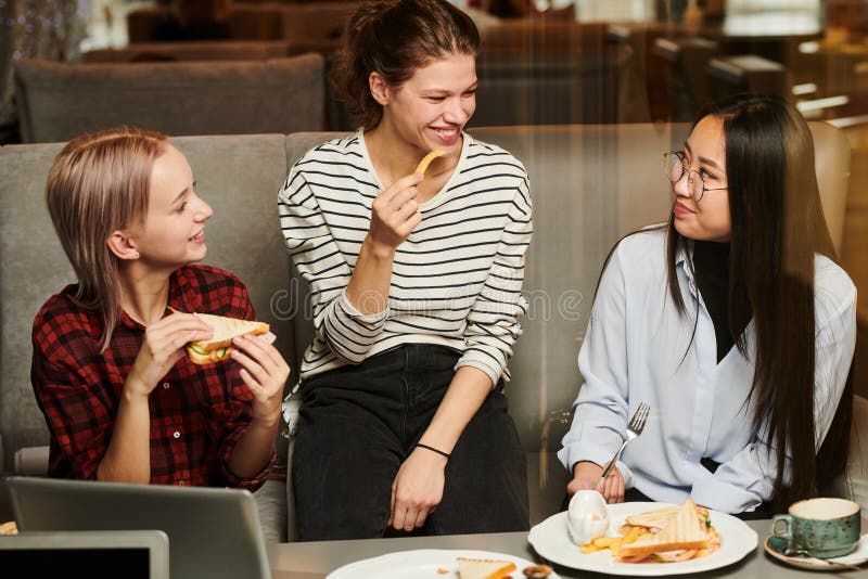 Students Have a Break between Study Stock Photo - Image of lifestyle ...
