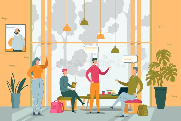 Student Group Discussion Stock Illustrations – 3,436 Student Group ...